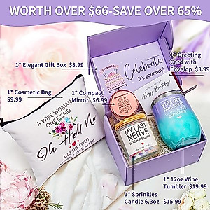 Gifts for Women, Birthday Gifts for Women, Happy Birthday Gifts Basket for Women, Gift Set for Best Friends Female Women Sister Mom Wife Her Girlfriend Coworker Bestie Bff