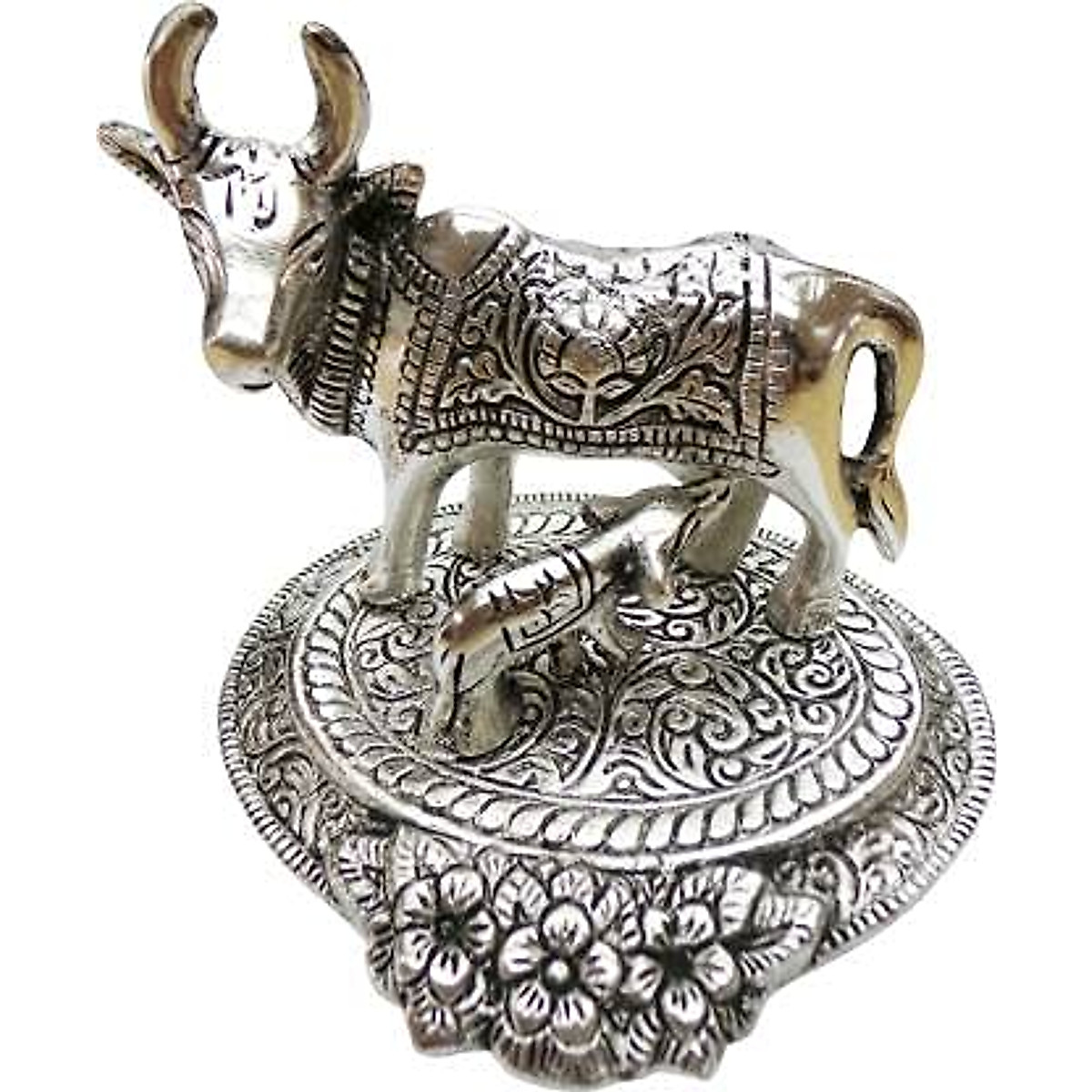 Krishna, Temple, Showcase Jhula Silver Cow