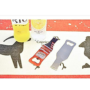 6 Pcs. Sublimation blanks Grey Steel Bottle Beer metal Opener 6" X 1,5" Heavy duty Stainless Steel Flat for Kitchen, bar o restaurant