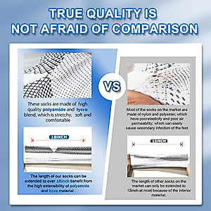 Neuropathy Socks for Women and Men, Soothe Compression Socks for Neuropathy Pain, Ankle Brace Plantar Fasciitis Socks for Relief of Foot Pain Swelling, Achilles Tendonitis (Black,L/XL)