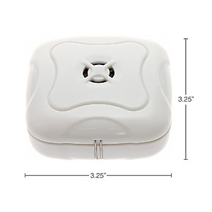 Water Leak Detector - Very Loud Water Sensor Alarm for Home, Flood Detection Alarm Sensor Alarm for Sinks, Sump Pumps, Basements, and Laundry Rooms by Mindful Design (White, 4 Pack)