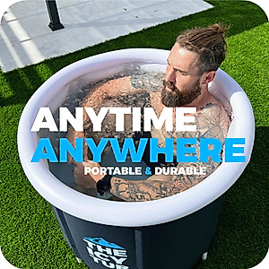 The Icy Tub - Ice Bath Tub, Cold Plunge Tub, for Athletes Recovery Inflatable Portable Tub Outdoor, Ice Water Plunge Pod Barrel Cold Therapy Pool