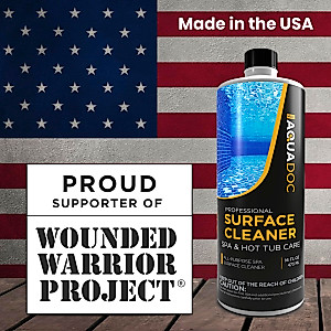 MAV AquaDoc Spa Cleaner & Hot Tub Cleaner Spray - Best Spa Surface Cleaner for Hot Tubs, Jacuzzi Cleaner & Hot Tub Surface Cleaner for Spa That Works as a Jacuzzi Cleaner & Tub Cleaner 16oz