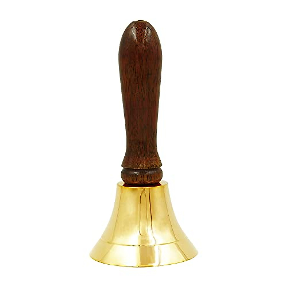 Shubhkart Wooden Classic Bell- for Wedding Events Decoration, Food Line, Alarm, Jingles, Ringing, Service Bell (Small)