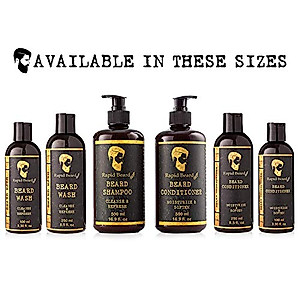 Beard Shampoo and Beard Conditioner Wash & Growth kit for Men Care - Softener & Moisturizer for Hydrating, Cleansing and Refreshing Beard and Mustache Facial Hair Gift Set (100ml / 3.4 fl oz)