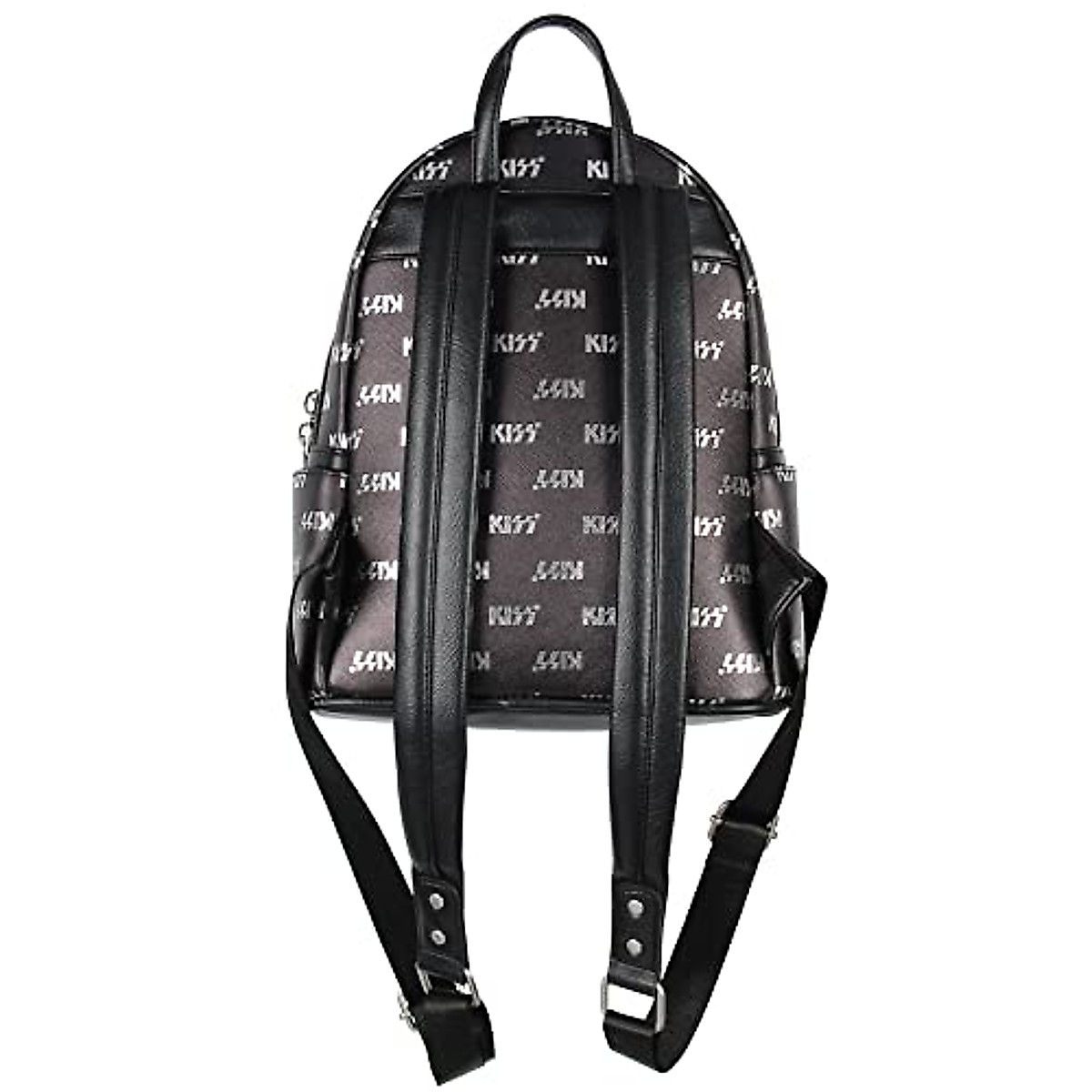 KISS Starchild Demon Spaceman Catman 70s Rock Band Toss Print Mini Backpack