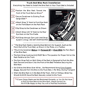 2 Bike Rack for Truck Bed -Ideal Fit for Sub-Compact Truck Models - 2 Standard Tire Bike Rack - Effortless Wheel Mount, Skip Front Tire Removal, Drill-Free Installation Ideas