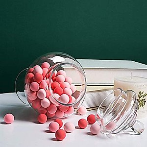 Diamond Star Clear Glass Apothecary Jars, Candy Buffet Display, Elegant Storage Jar, Decorative Wedding Candy Organizer Canisters (Height: 9" Body: 5")