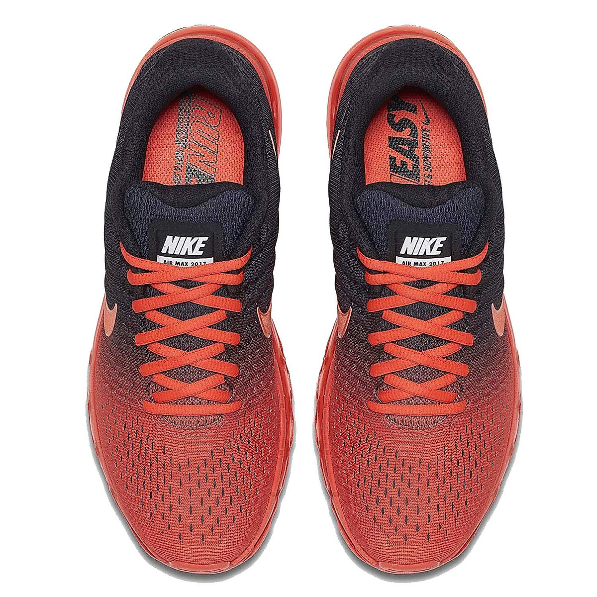 Nike Men's Air Max 2017 Running Shoes-Bright Crimson/Total Crimson-11
