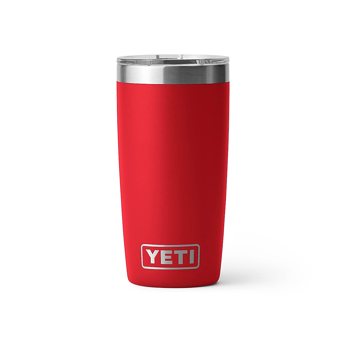 YETI Rambler 10 oz Tumbler, Stainless Steel, Vacuum Insulated with MagSlider Lid, Rescue Red