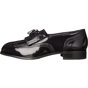 Florsheim Lexington Wingtip Tassel Slip-On Black 10.5 D (M)