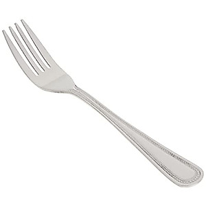 Winco 12-Piece Dots Salad Fork Set, 18-0 Stainless Steel, Silver