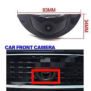 Car Reversing Camera for Volvo XC90 S60 S90 V60 V90 XC60 XC40 2019-2021, Car Front View Parking Night Vision Waterproof Camera