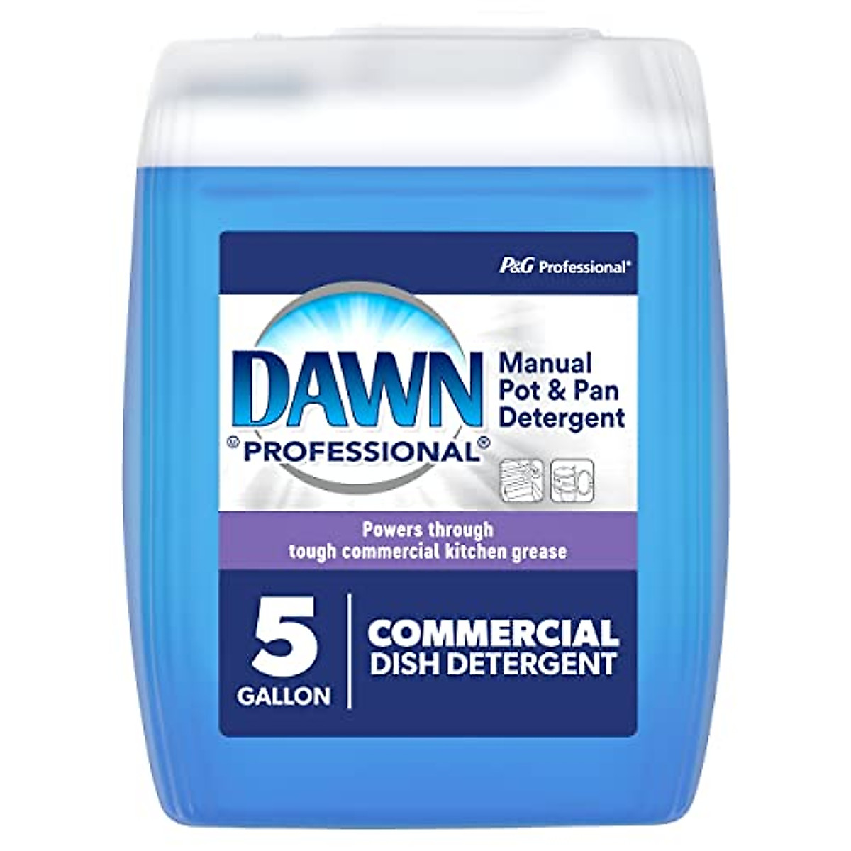 P&G PROFESSIONAL Dawn Dishwashing Liquid Soap Detergent, Bulk Degreaser Removes Greasy Foods from Pots,18.9L/5 gal & Ultra Shine Platinum Dish Soap 5 Gallons (640 oz)