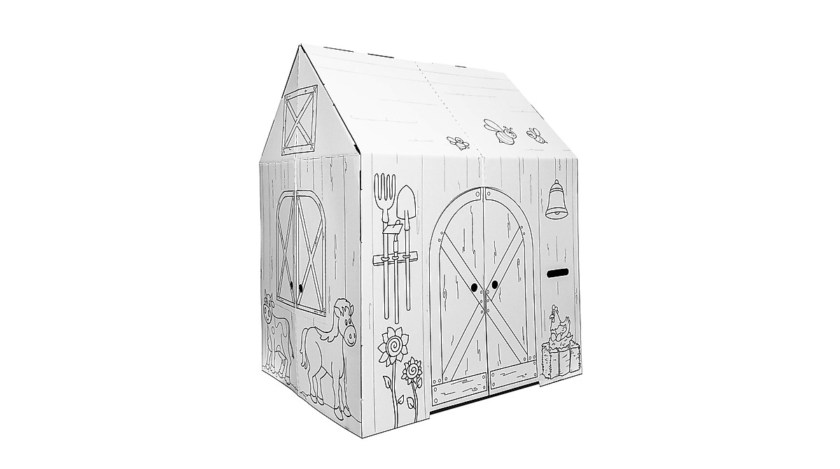 Easy Playhouse Barn - Fun Kids Art & Craft Activity