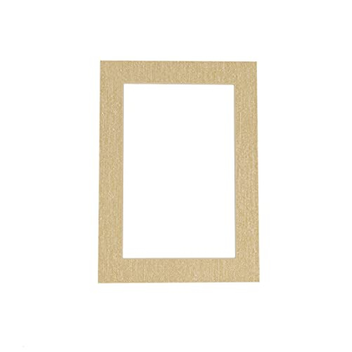 Pack of 25 Acid Free 10x15 Mats Bevel Cut for 8.5x11 Photos - Fresh Linen Canvas Precut Matboards With Backing Boards and Clear Photo Mat Bags For Pictures, Photos, Framing - 4-ply Thickness