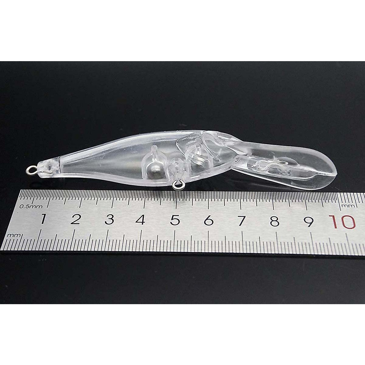 10PCS Unpainted 9.8cm 8.53g topwater Minnow Fishing Lure Crankbait Artificial Hard Bait Carp Pike Bass Wobblers Deep Diving Fishing jerkbait 8195 Free Eye