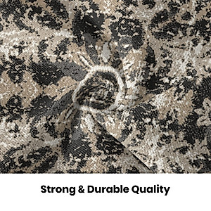 BETGINY Boho Pillow Covers 18x18, Black Ethnic Design Outdoor Decorative Throw Pillows for Couch, Carpet Pattern Decor Cushion Cover 2 Pcs Farmhouse Linen Pillowcase for Bed Car Safa