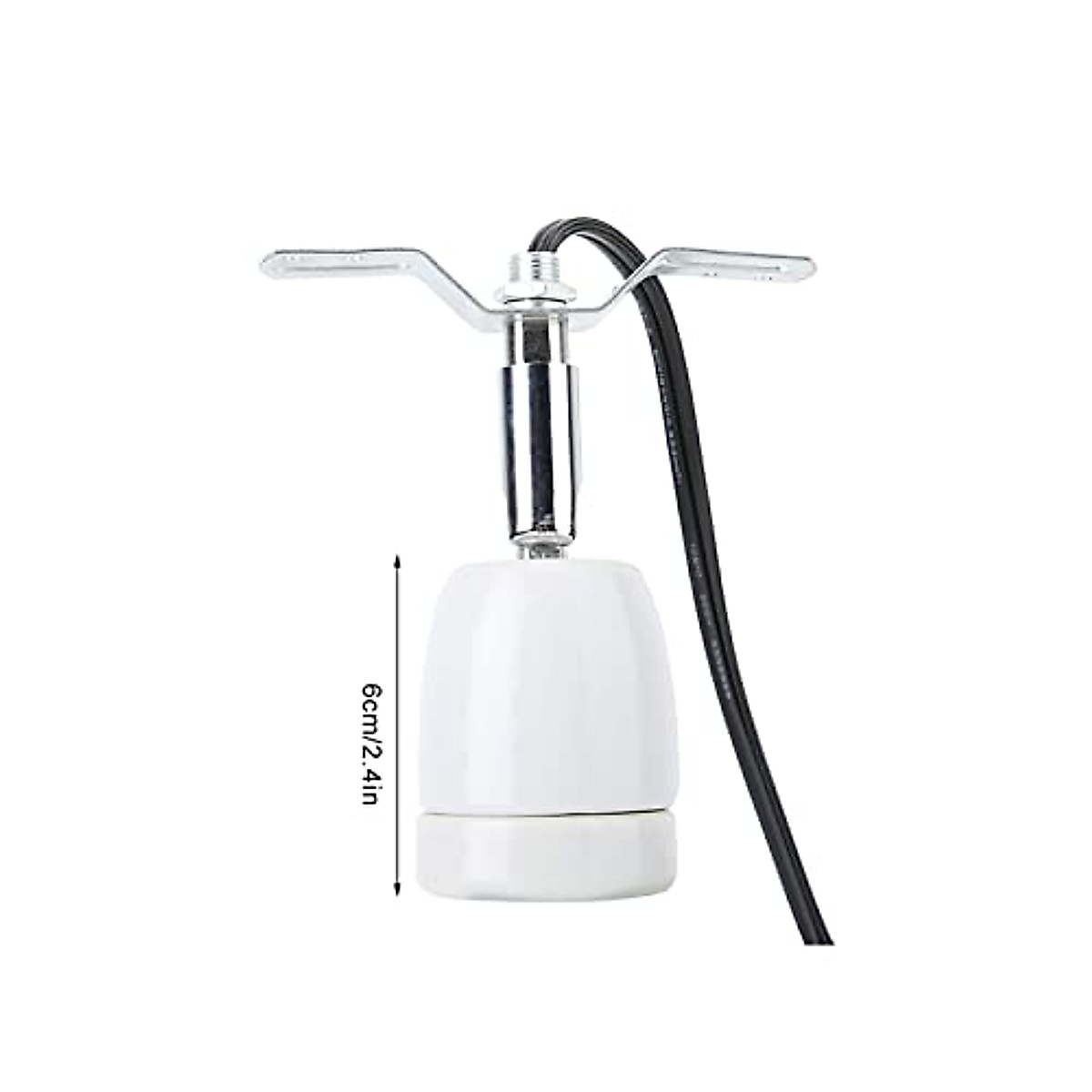 Hztyyier Reptile Heating Lamp Holder, E27 Rotatable Reptile Pet Heat Lamp Bulb Base Socket Holder for Turtle Tank Habitat Reptile