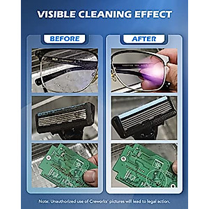 CREWORKS Ultrasonic Cleaner with Heater and Timer, 360W Professional Ultrasonic Cleaning Machine, 4 gal Stainless Steel Sonic Cavitation Machine with Knobs for Cleaning Jewelry Watch Glasses