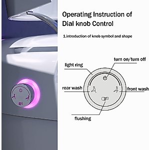 Smart Toilet Bidet Toilet Foot Sensor Flush Heated Seat Multi Function Remote Control Soft Closing Seat Smart Bidet Automatic Flushing