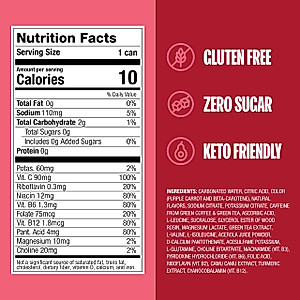 ZOA Zero Sugar Energy Drinks, Cherry Limeade - Sugar Free with Electrolytes, Healthy Vitamin C, Amino Acids, Essential B-Vitamins, and Caffeine from Green Tea - 12 Fl Oz (12-Pack)