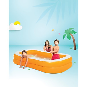 INTEX 57181EP Swim Center Inflatable Family Pool: 159 Gallon Capacity – 90" x 60" x 19" – Color May Vary