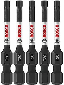 BOSCH ITT20205 5-Pack 2 In. Torx #20 Impact Tough Screwdriving Power Bits