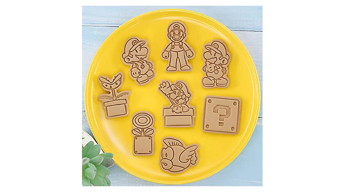 Mario Cookie Cutters, Mario Cookie Cutter Set, Mario Bros Cookie Cutter ...