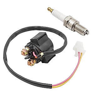 M MATI Starter Solenoid Relay & Spark for Yamaha Warrior 350 87-03 Big Bear 350 Moto-4 350 250 225 200 85-96 Timberwolf 250 92-00 Kodiak 400 93-95 4KD-81940-00-00 D8E-A0000-00-00 D7E-A0000-00-00