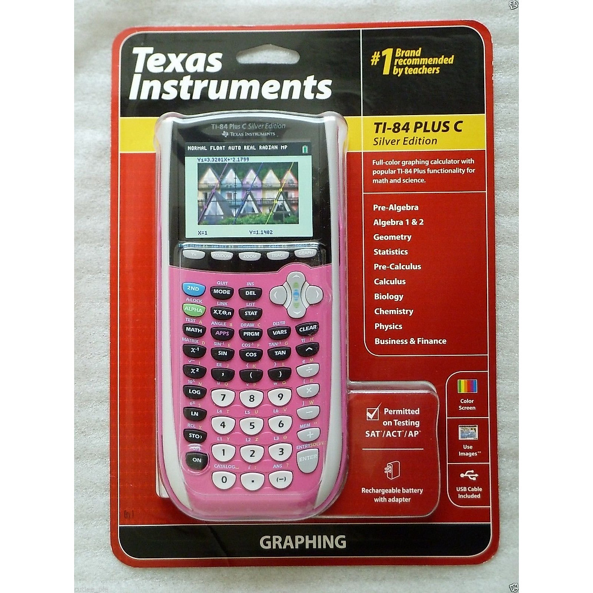 The Excellent Quality TI84 Plus C SE Pink