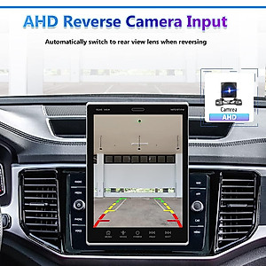 2G 32G Double Din Car Stereo Android Car Radio Touch Screen with Bluetooth, Rimoody 9.5'' Vertical Screen Car Radio with GPS Navigation WiFi FM iOS/Android Mirror Link USB Split Screen + Backup Camera