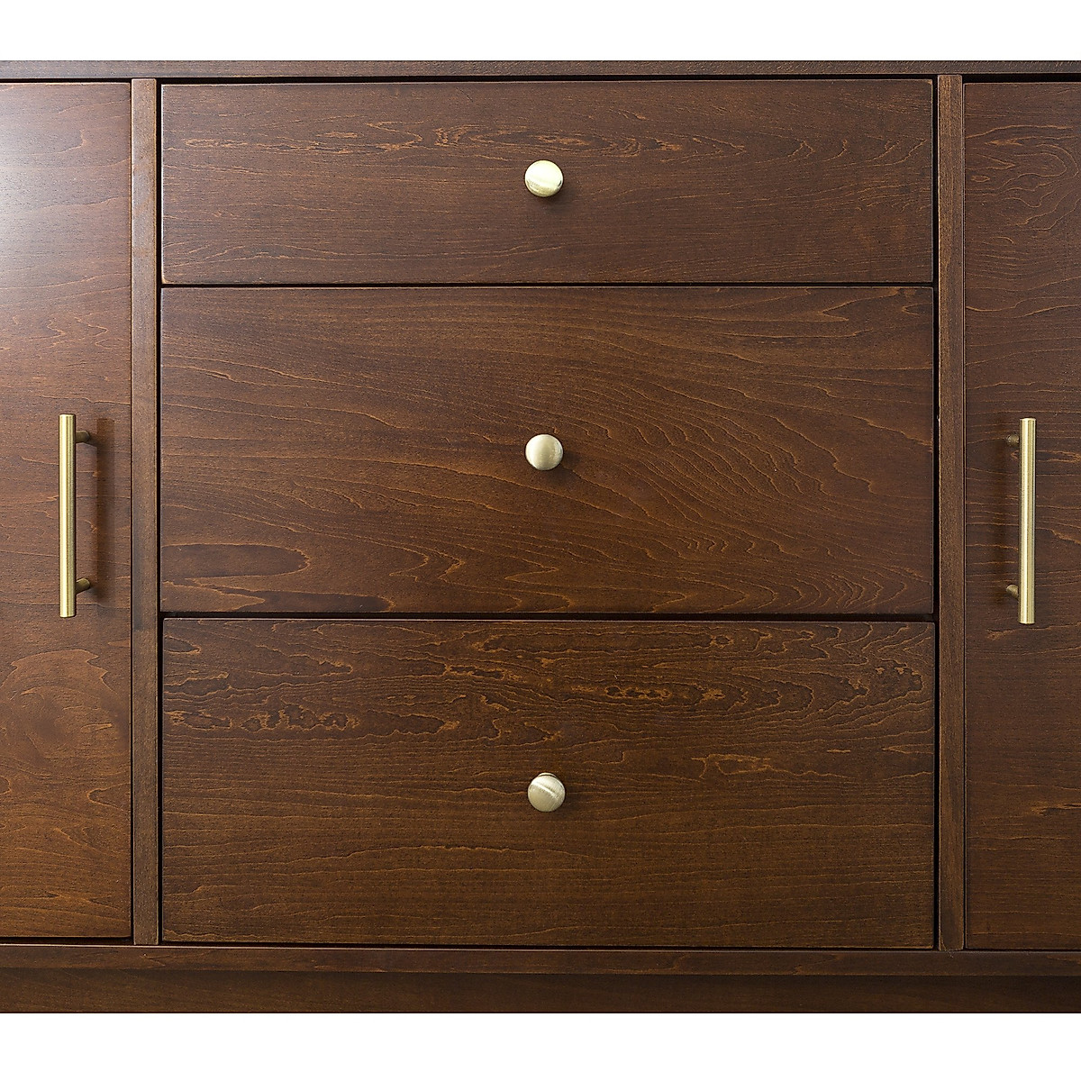 Home Accent Furnishings Harvey 60 Inch Mid Century Modern Television Stand in Walnut Finish