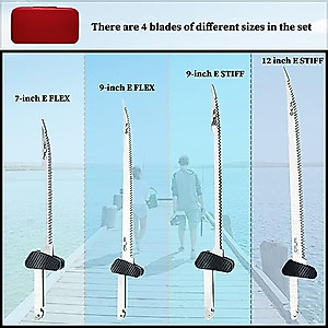 Electric Fish Fillet Knife Cordless,Lithium Ion Cordless Fillet Knife with 4 Ti-Nitride S.S. Coated Stainless Steel Blades,2 Batteries and Charger,Non-Slip Handle,Safety Lock Function-3 Year Warranty