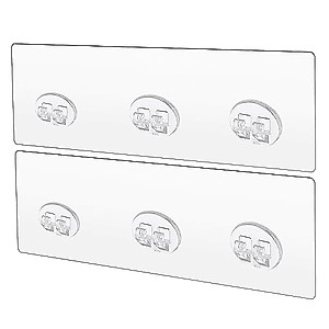 Ouligay 2PCS Shower Caddy Adhesive Hooks Replacement No Drilling Shower Wall Caddy Hooks Strong Sticker Hooks Corner Shower Caddy Adhesive Sticker for Bathroom Shower Caddy