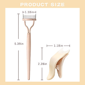 HOSAILY Lashes Buddy False Eyelash Applicator Tool Kit Eye Lash Comb Eyelashes Separator Curler Lash Clip Tweezers Eye Makeup Tool 2 Pack Fake Eyelashes Buddy Tool More Convenient to Wear Lashes