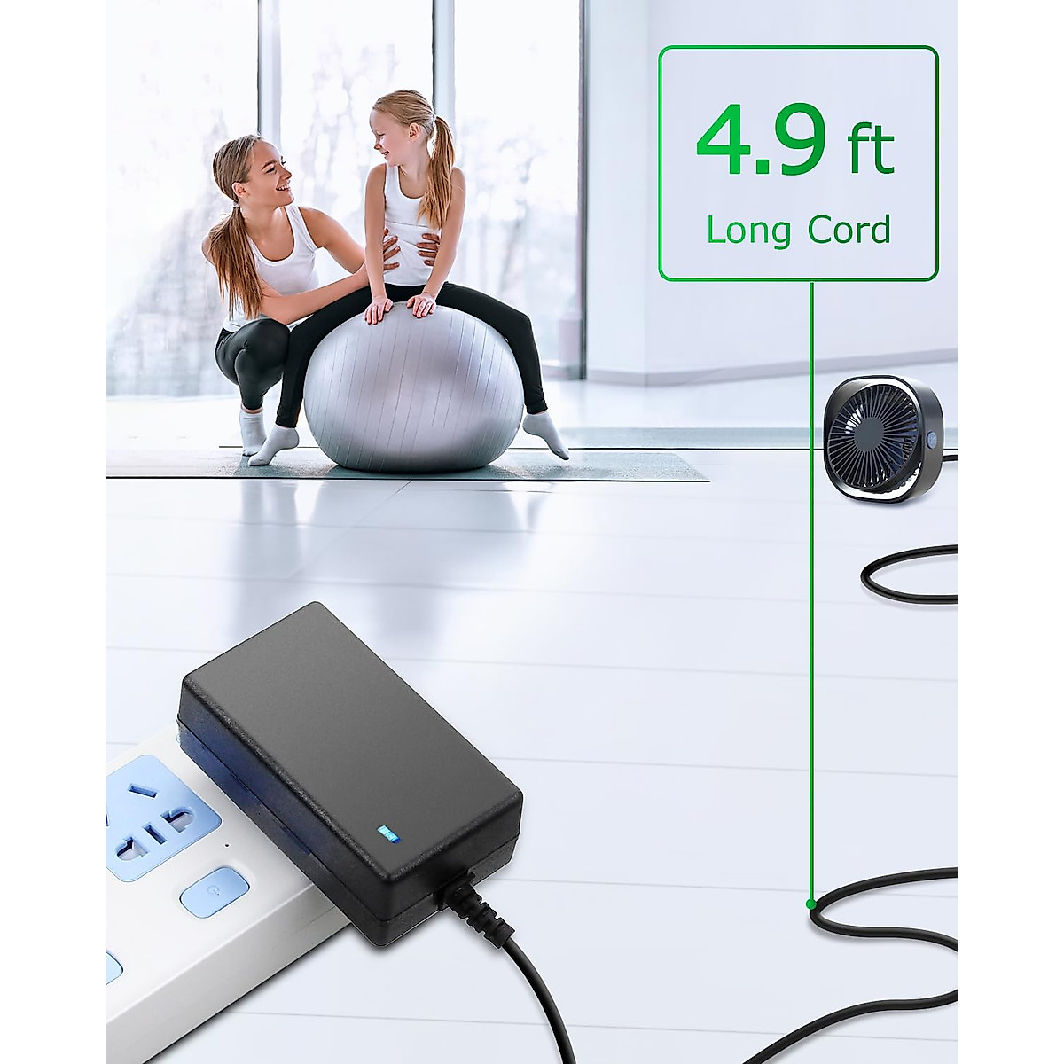 Arkare 12V 3A Power Supply Adapter 36W ac/dc Charger AC 100V-240V to DC 12Volt 3amp Power Cord 12V 2.5A 2A 1.5A 1A 800mA 500mA for Security Camera BT Speaker GPS Webcam Microphone Receiver with 10TIPS