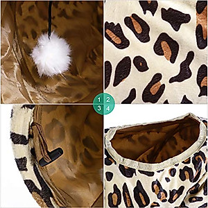 POPETPOP Collapsible Cat Tunnel Play Toy Foldable Tube, Cat Tunnels Ferret Tunnels and Tubes Tube Fun for Rabbits, Kittens and Small Animals