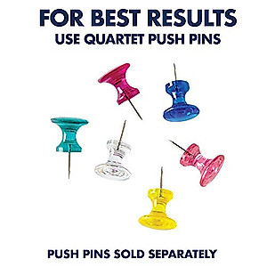 Quartet Cork Board Bulletin Board, 2' x 3' Framed Corkboard, Black Frame, Decorative Hanging Pin Board, Perfect for Home Office Decor, Home School Message Board or Vision Board (MWDB2436-BK)