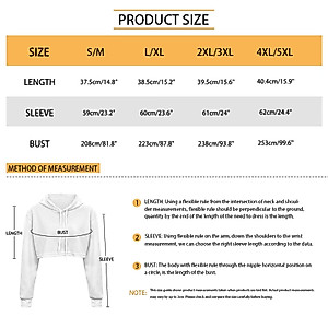 DISNIMO Van Gogh Starry Night Crop Top Hoodie for Women Teen Girls L Long Sleeve Shirt Athletic Sweatshirt Drawstring Hooded Pullover Tops Fall Outfits Running Gym Sport Clothing