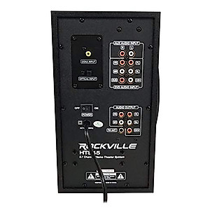 Rockville HTS45 800w 5.1 Channel Bluetooth Home Theater Audio System+Subwoofer