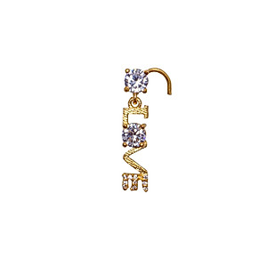 Indian Nose Stud 925 Sterling Silver Nose Stud Gold Nose Piercing Bell Nose Stud Indian Nose Ring Bow Nose Stud White Diamond Nose Stud Body Jewelry Piercing