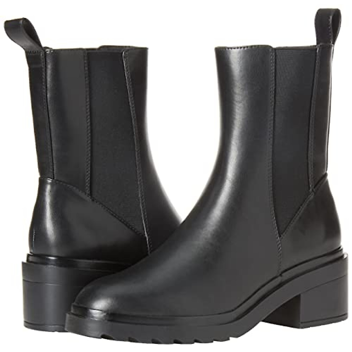 Amazon Essentials Women's Chunky Sole Chelsea Boot, Black, 8