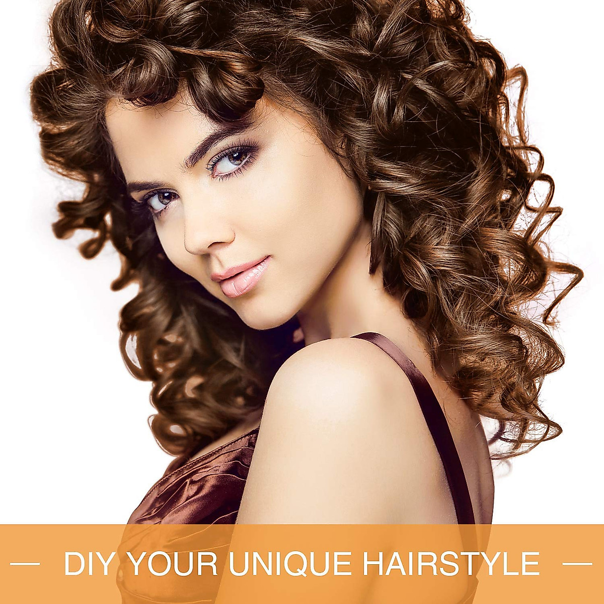 20Pcs Hair Curlers for Long Hair, Magic Spiral No Heat/Heatless Hair Curler Styling Kit with Hooks (55cm/22inch)