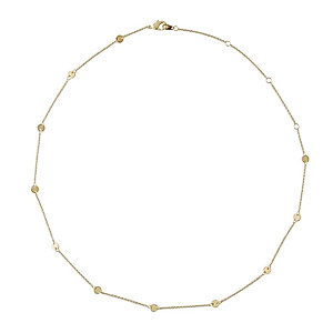 Honeycat Milky Way Disc Chain Necklace in Gold, Rose Gold, or Silver | Minimalist, Delicate Jewelry (Gold)