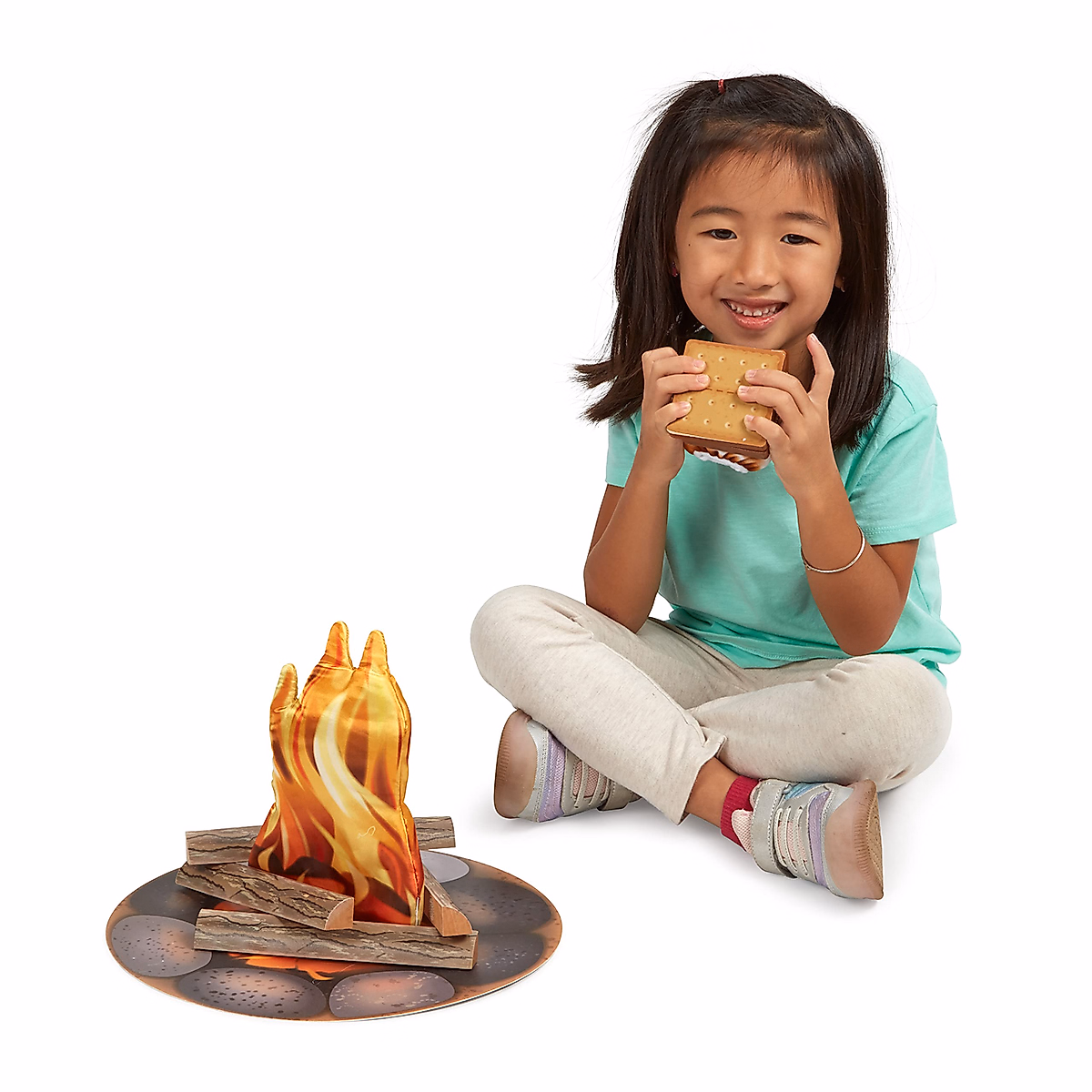 Melissa & Doug Let's Explore Campfire S'Mores Play Set Play Campfire Sets For Kids Ages 3+