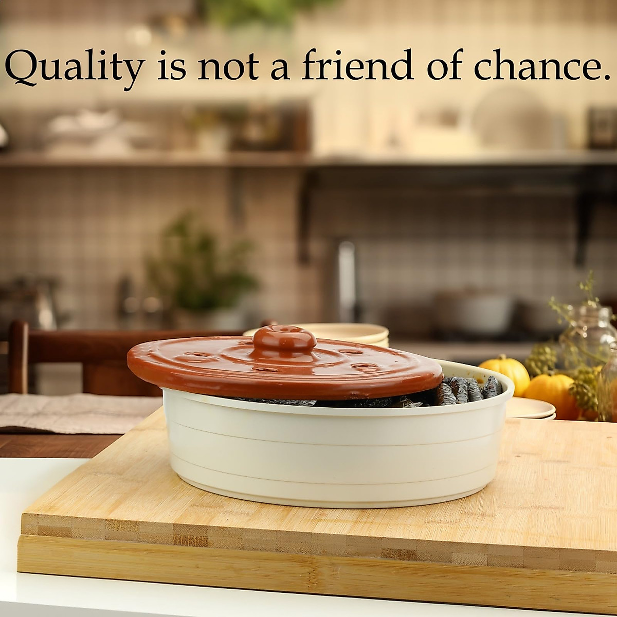 Clay Dolma Pot Lid Cover -Weighted Clay Lid for Dolma Cooking -Traditional Dolma Cover -Pot for Dolma -Clay Dolma Lid -Handcrafted Dolma Pot Cover(8,6 inch)