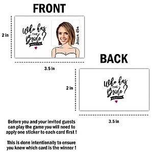 Nopoben Bridal Shower Games - Who Has The Bride Scratch Off Celebrity Cards, Bachelorette Party Games Supplies – 36 Cards(N06-Baika)