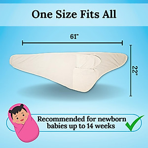 Miracle Blanket Swaddle Wrap - Boy, Girl, or Neutral Receiving Baby Blanket - Soft, Wearable Sleep Sack Essential for Newborns and Infants (Solid Heather Gray)