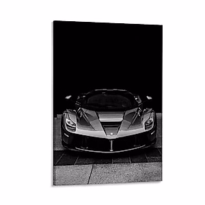 Car Poster Ferrari F40 Supercar Posters Racing Car Canvas Wall Art For Boy's Bedroom SuperCar Wall Decor Frame-style 20x30inch(50x75cm)